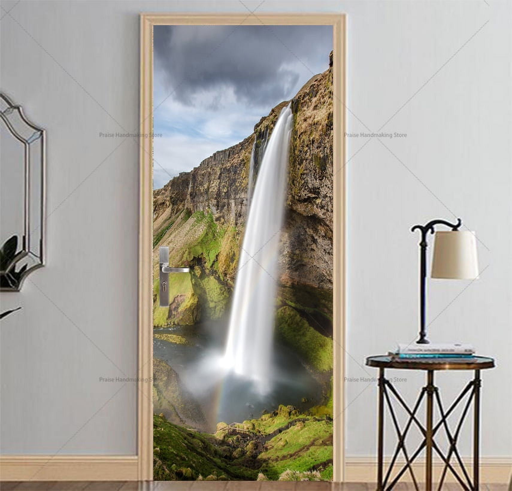 Multiple Styles of 3D Door Stickers Detachable Waterproof Decorative ...