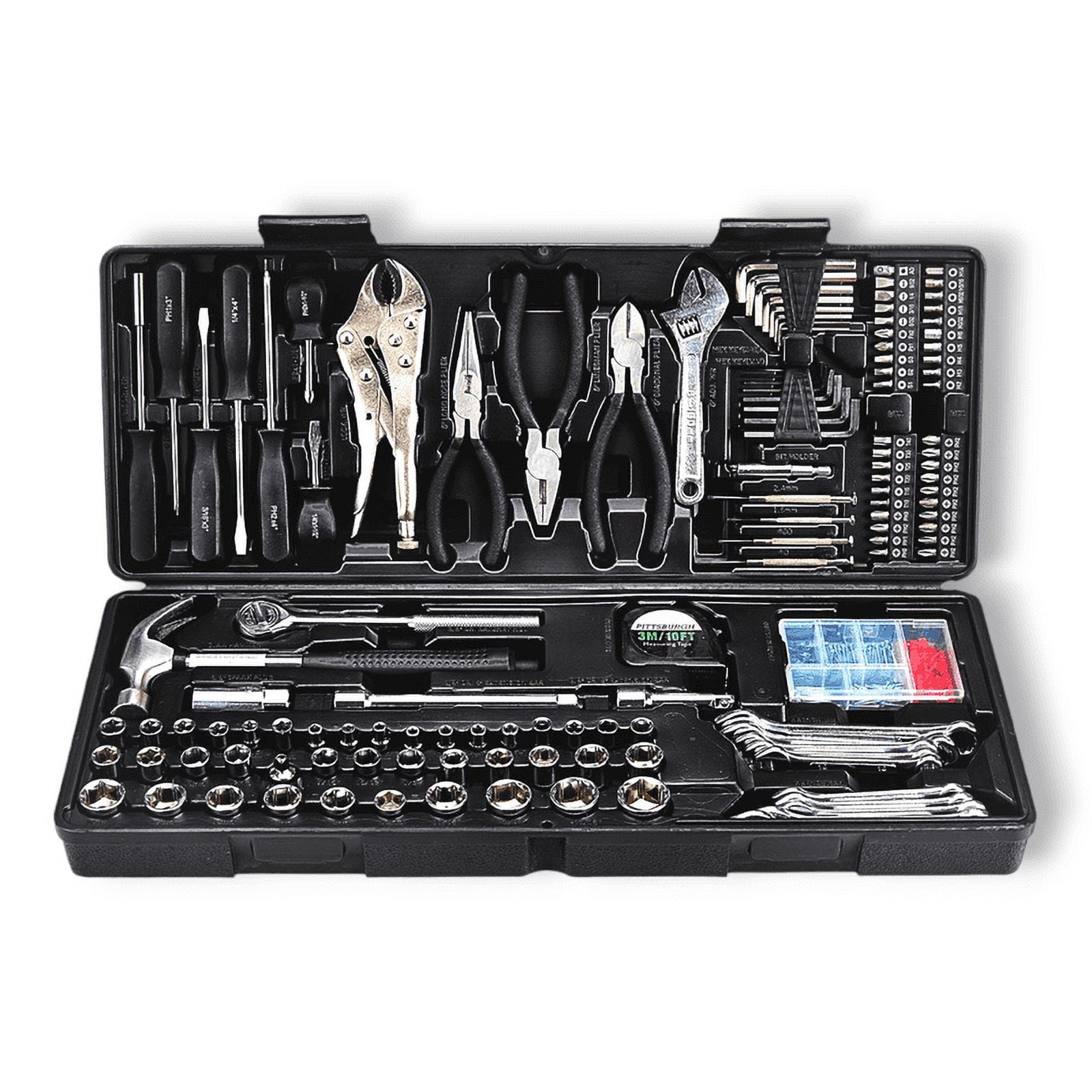 Multiple Tool Set 130 Piece Forged Steel Home and Automotive Repair ...