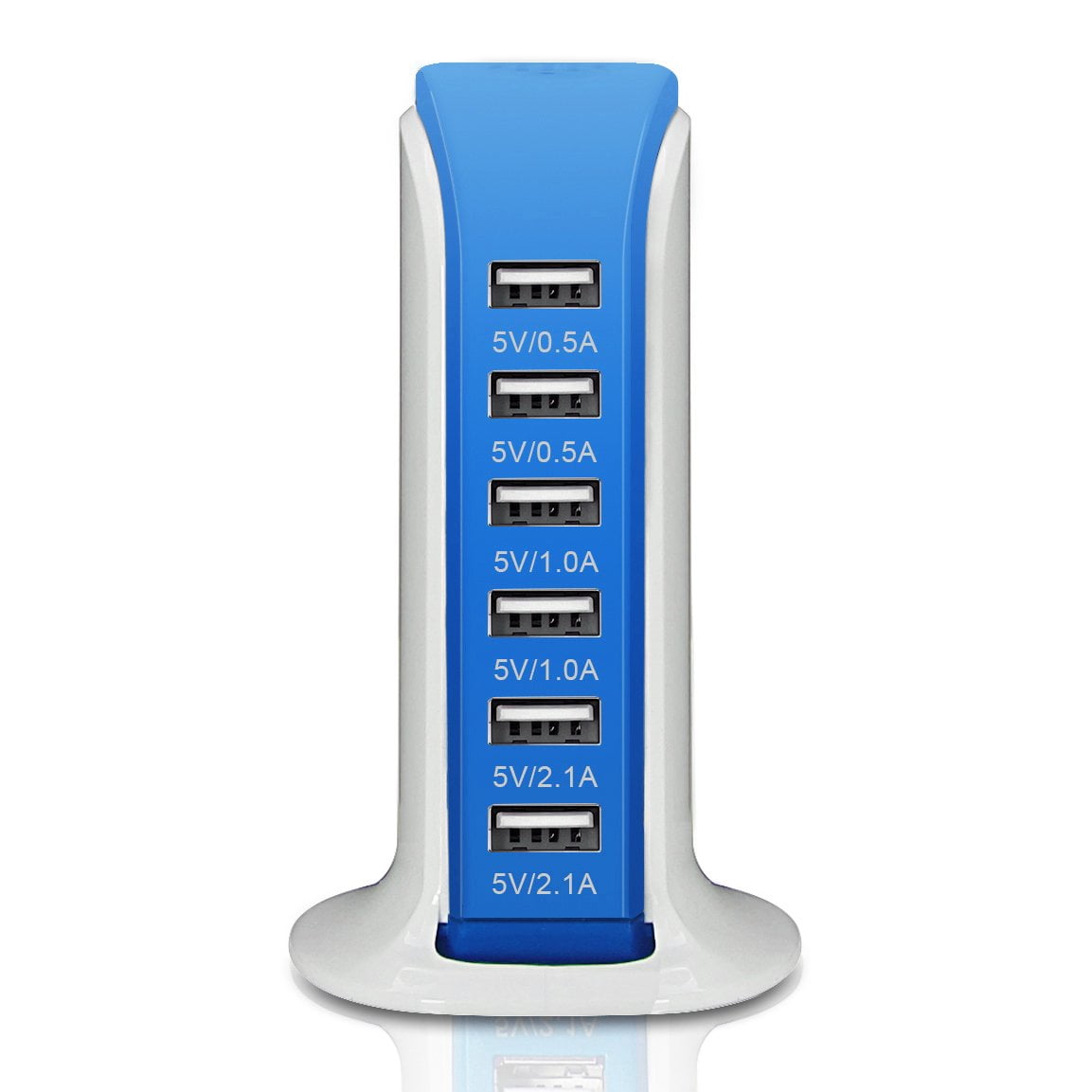 Multiple USB Tower Power Adapter 6-Ports Charging Station for Apple ...