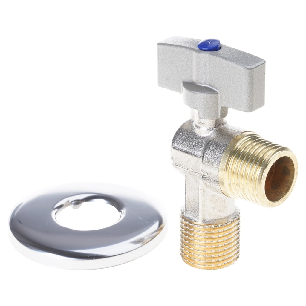 Multiple Use Brass Angles Stops Valves 1/2'' for Hot/Cold Water Kitchen ...