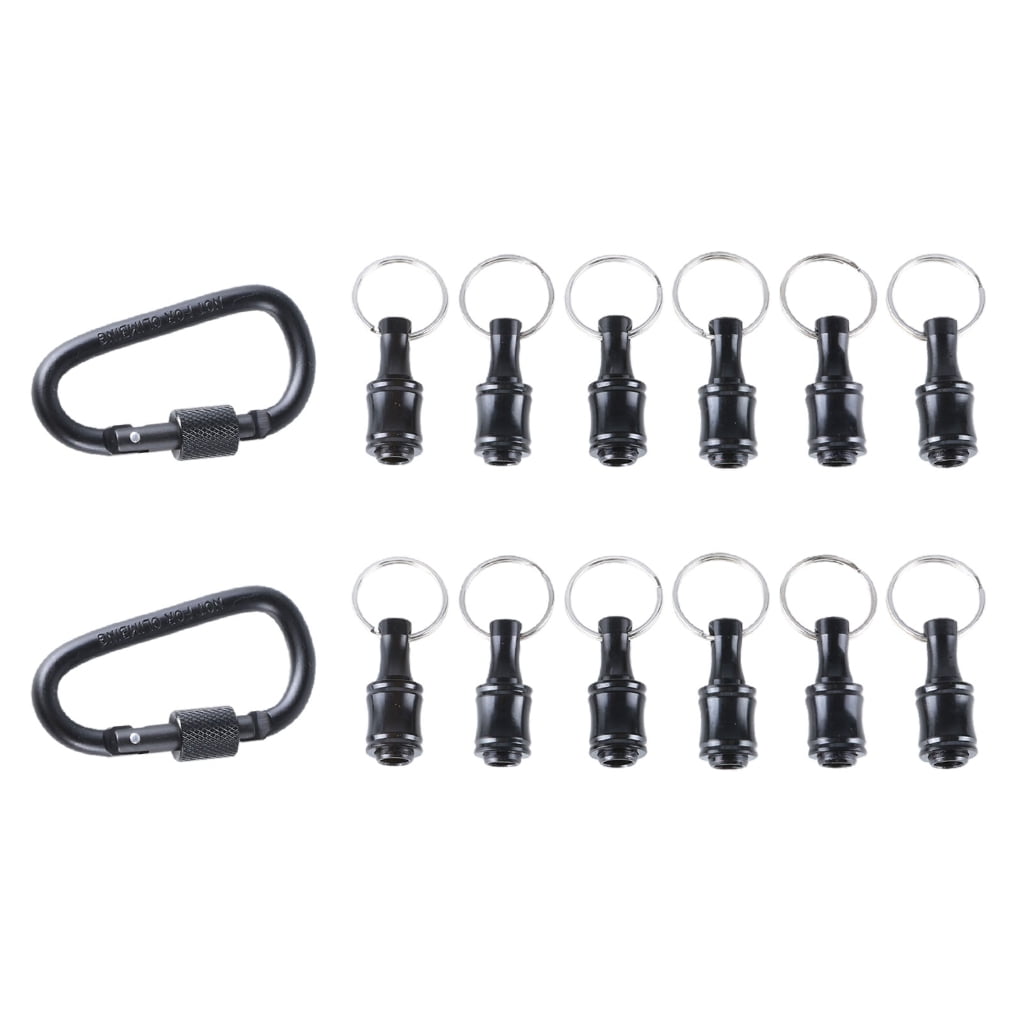 Multiple Use Drill Bit Keychain Holder Organizers, 1/4" Hexagonal Shank ...