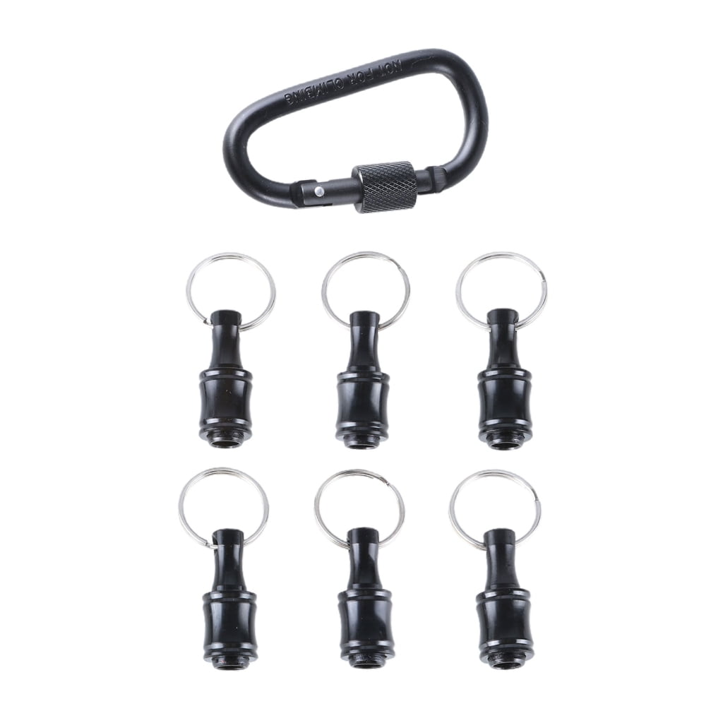 Multiple Use Drill Bit Keychain Holder Organizers, 1/4" Hexagonal Shank ...