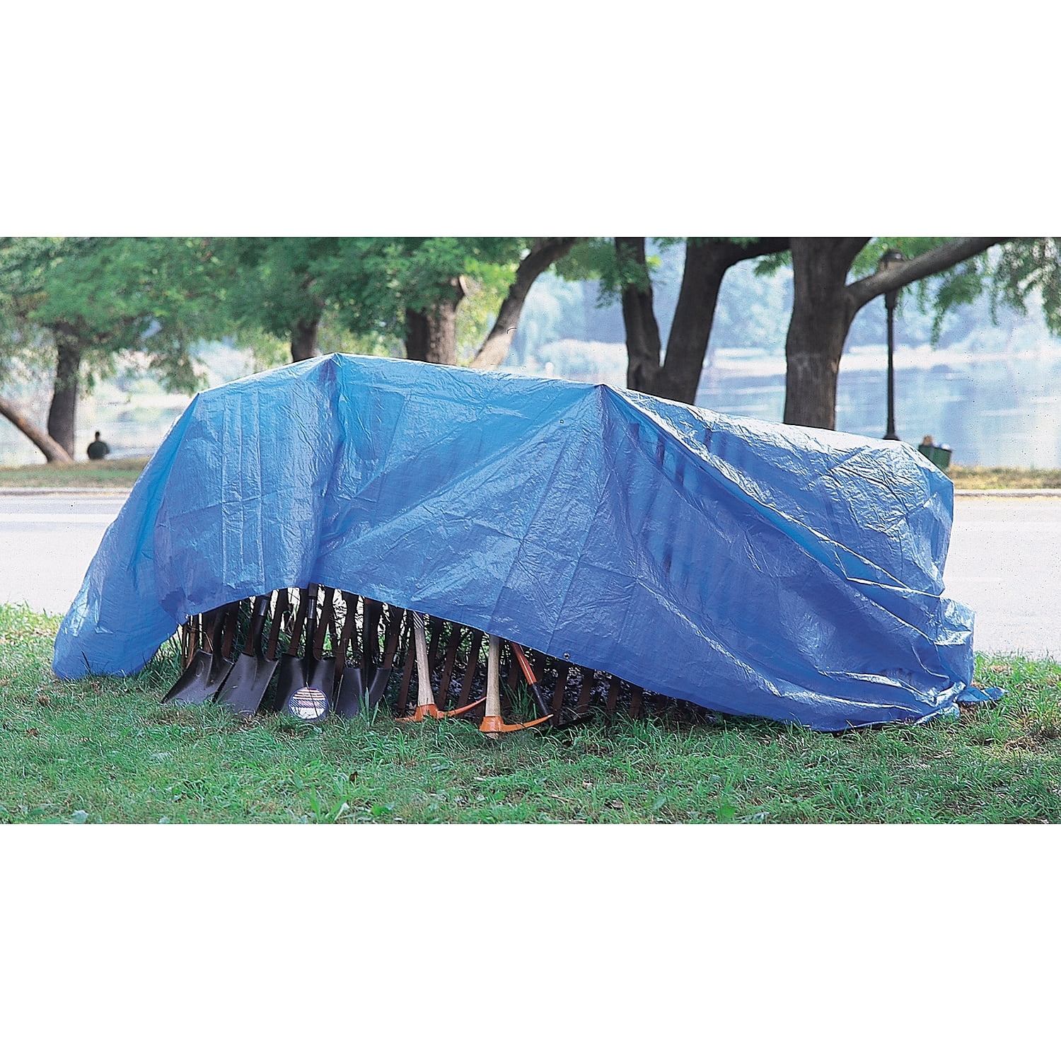 Anchor Brand Outdoor Weatherproof Multiple Use Blue Tarps, 12 ft W x 12 ...