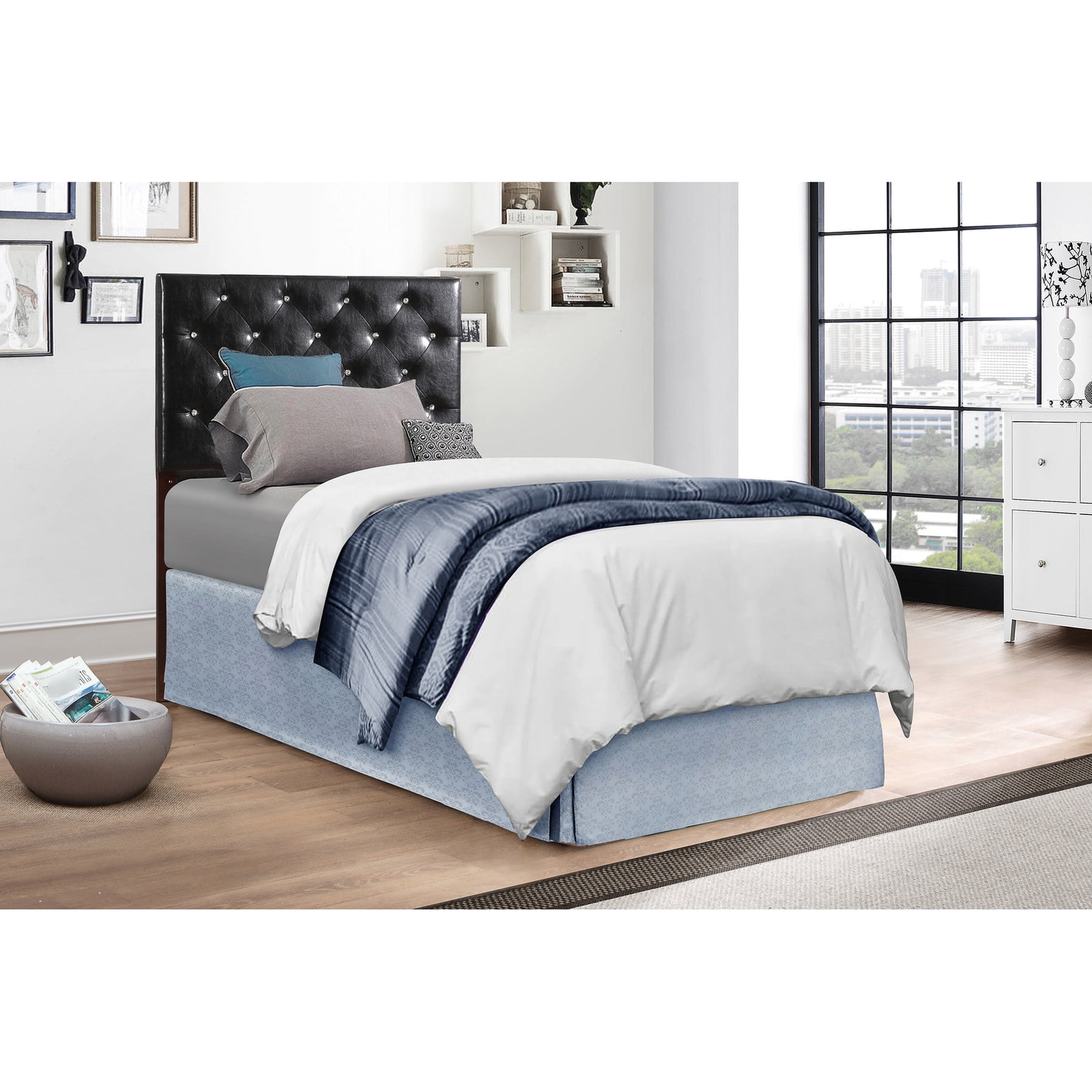 Multiple color choices and wall - mounting feature - A headboard for ...