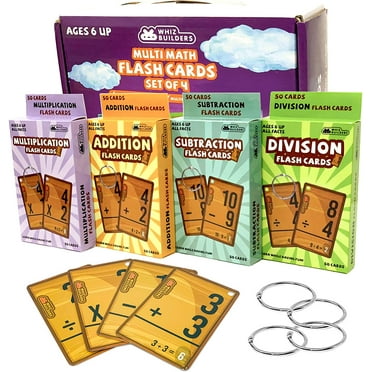Star Right Math Flash Cards - Addition, Subtraction, Division ...
