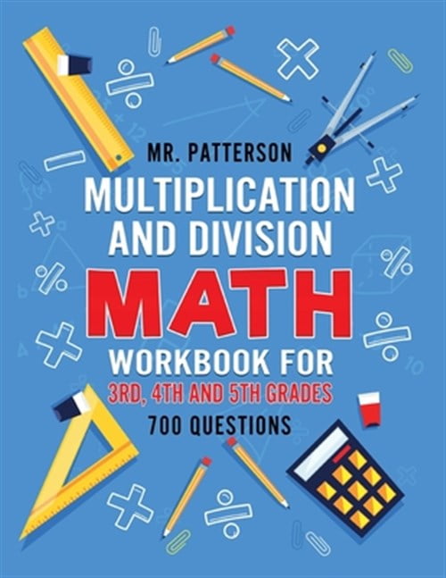Pre-Owned Multiplication and Division Math Workbook for 3rd, 4th and ...