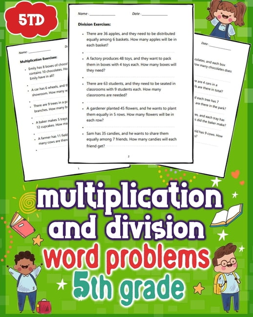 Multiplication and Division Word Problems 5th Grade: Unlock your child ...