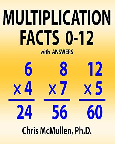 Pre-Owned Multiplication Facts 0-12 with Answers: Improve Your Math Fluency Worksheets: 25 ...