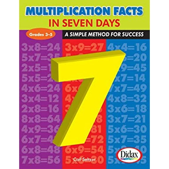 Pre-Owned Multiplication Facts in 7 Days, Grades 3-5: A Simple Method ...