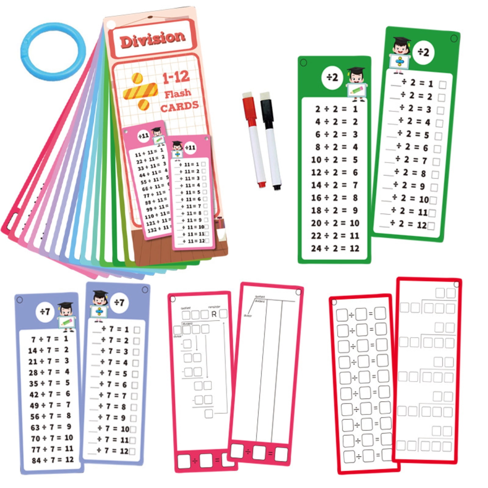 Multiplication Flash Cards, Flash Cards, Double-Sided Interactive ...