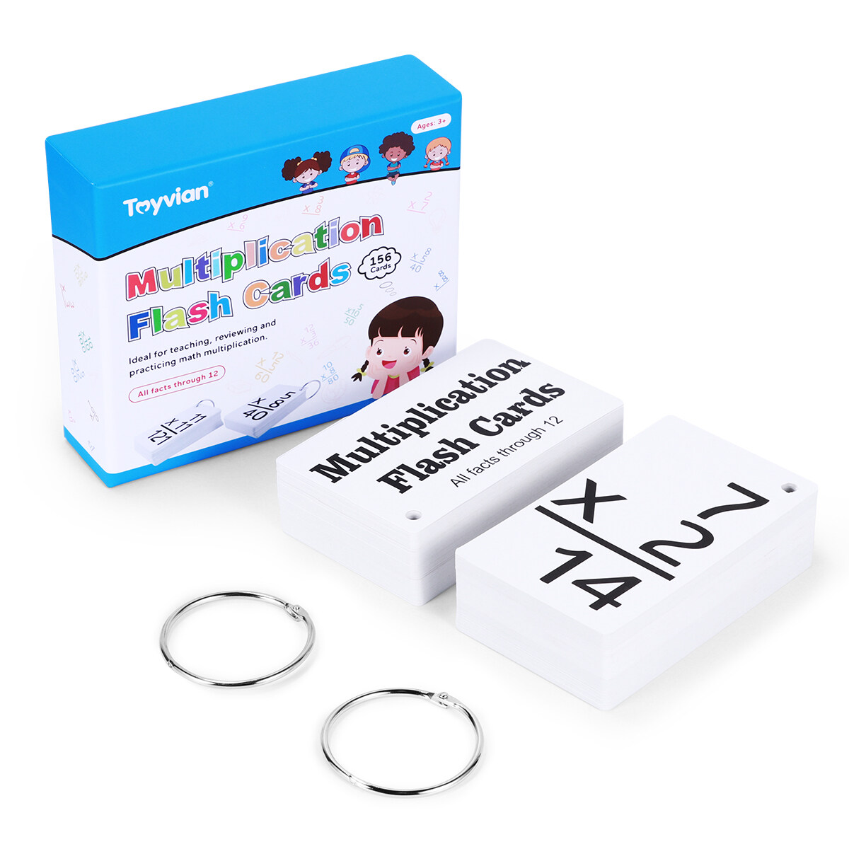 Multiplication Flash Cards,Toyvian Education Multiplication Flash Cards ...