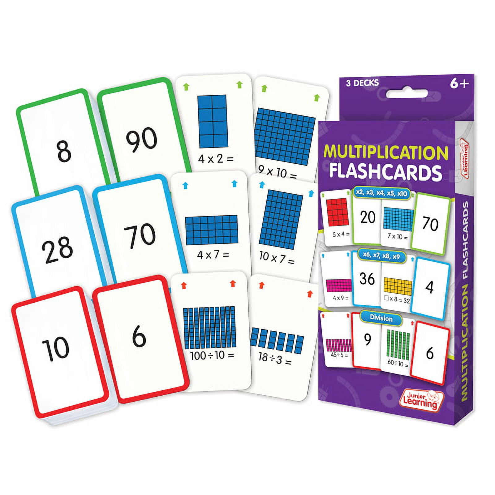 Multiplication Flashcards | Bundle of 10 Packs - Walmart.com