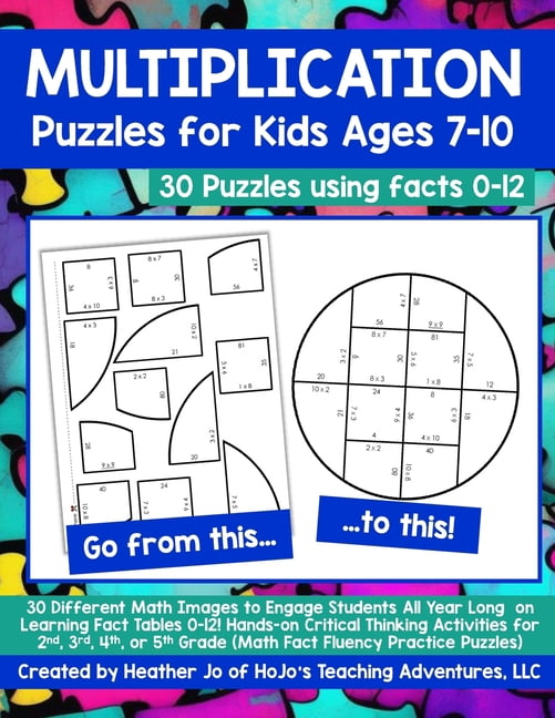 Math Fact Fluency Practice Puzzles Multiplication Puzzles for Kids Ages ...