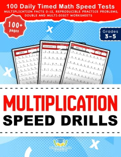 Pre-Owned Multiplication Speed Drills: 100 Daily Timed Math Speed Tests ...