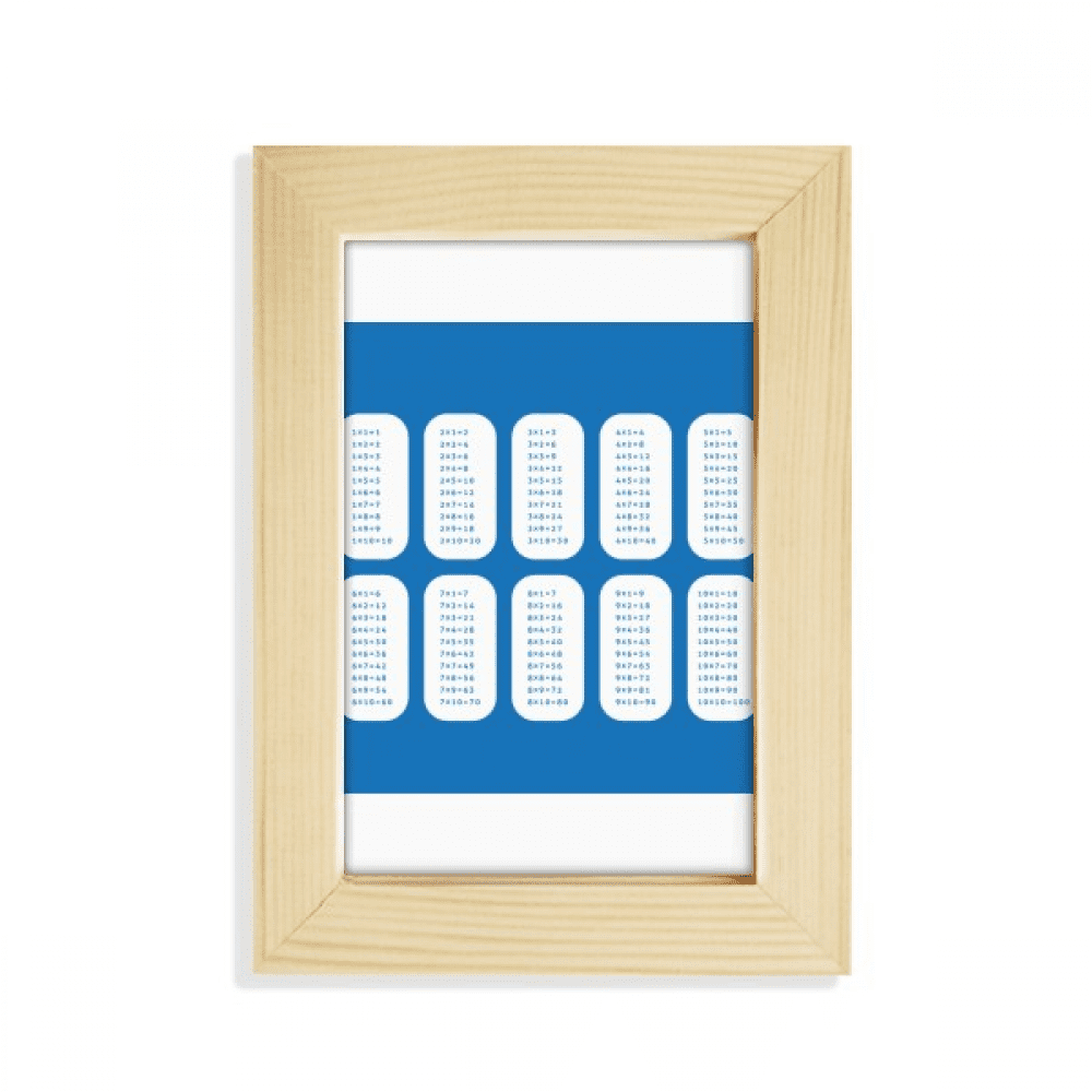 Multiplication Table Number Study Math Desktop Display Photo Frame ...