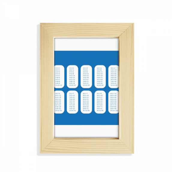 Multiplication Table Number Study Math Desktop Display Photo Frame ...