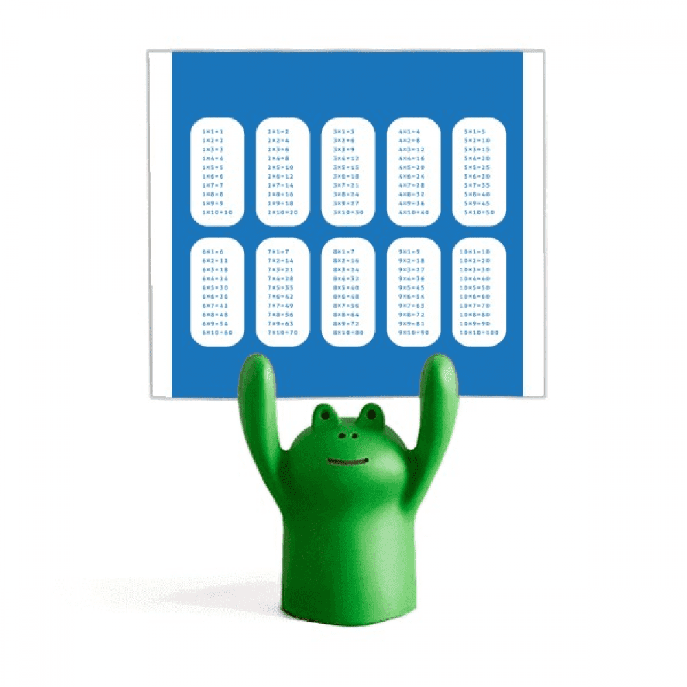 Multiplication Table Number Study Math Memo Holder Cartoon Animal Frog ...