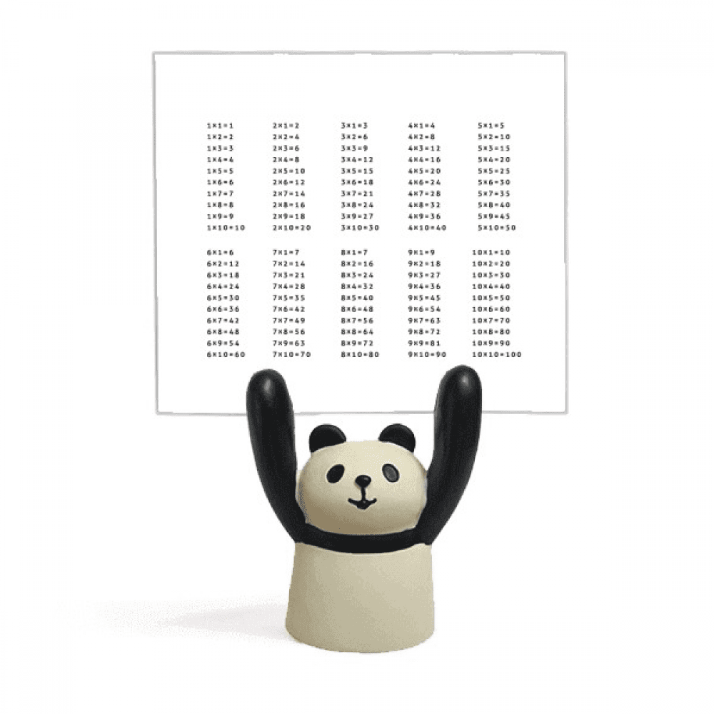 Multiplication Table Number Study Math Memo Holder Cartoon Animal Panda ...