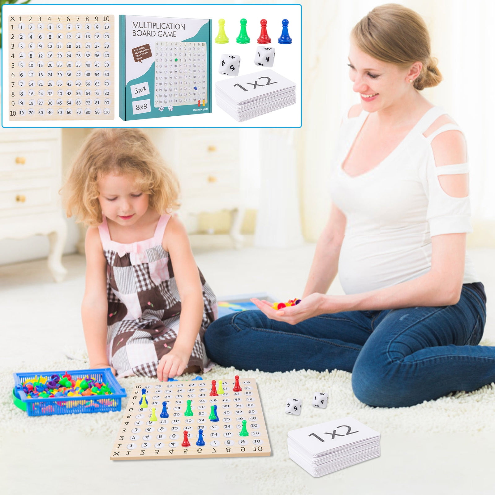 Multiplication Tables Puzzle Toy, Math Learning Education Tool ...