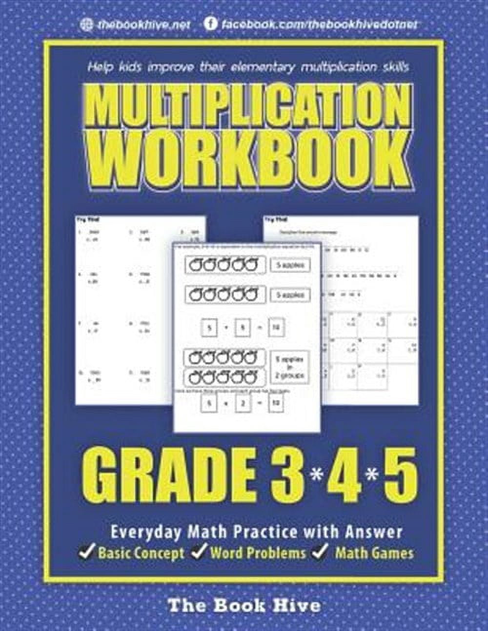 Multiplication and Division Workbooks for 3 4 5 Grade: Multiplication ...