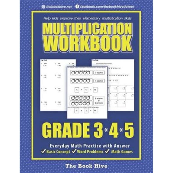 Multiplication and Division Workbooks for 3 4 5 Grade: Multiplication ...