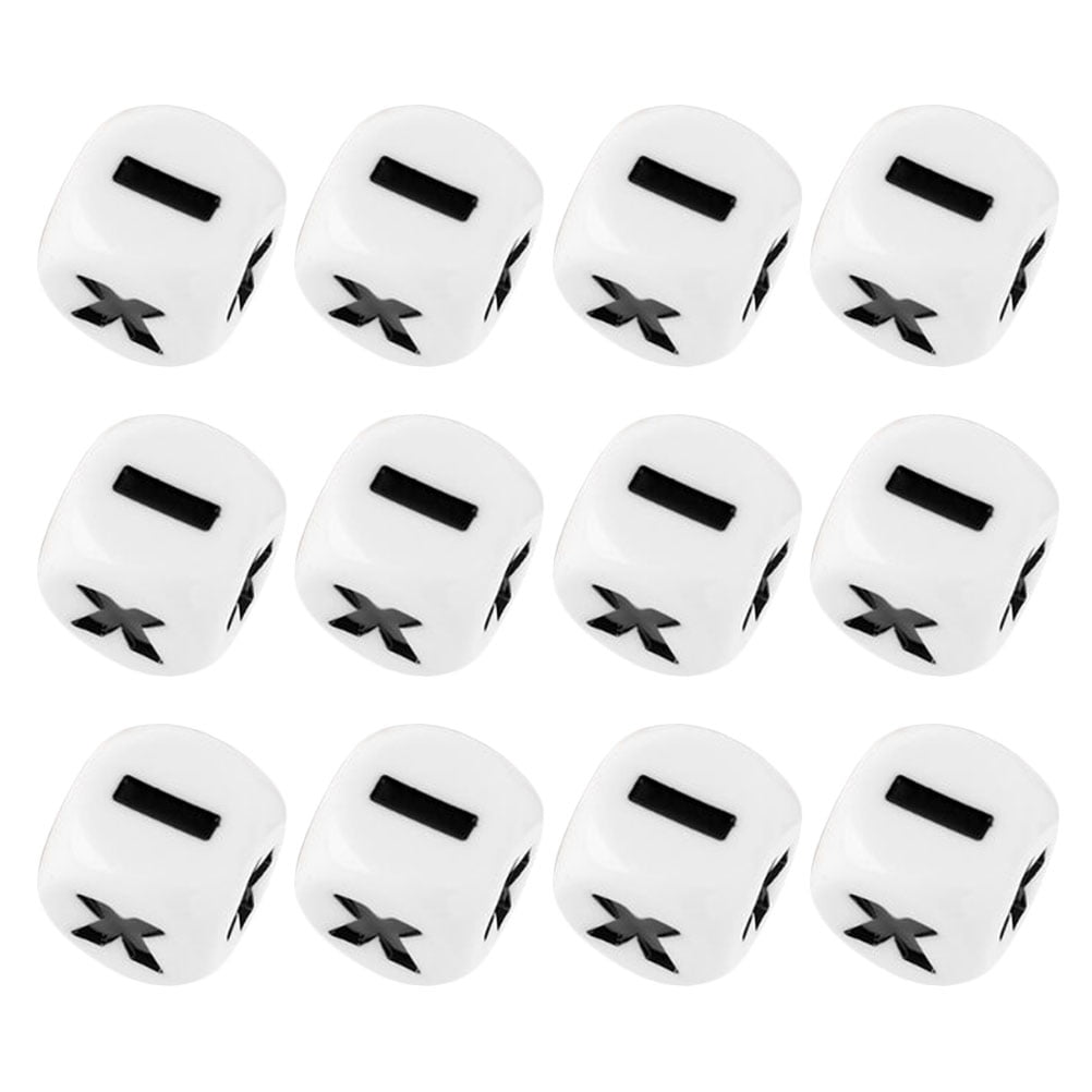 Multiplication and Division Dice 24 Pcs Math Signs Teaching Toy Number ...