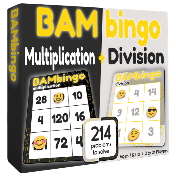 Multiplication and Division Facts Bingo Game - Walmart.com