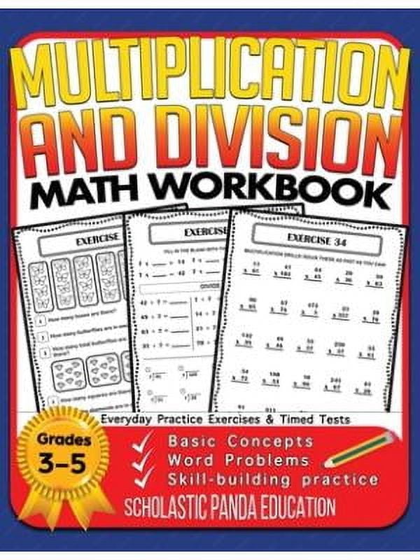 Multiplication and Division Math Workbook for 3rd 4th 5th Grades: Basic ...