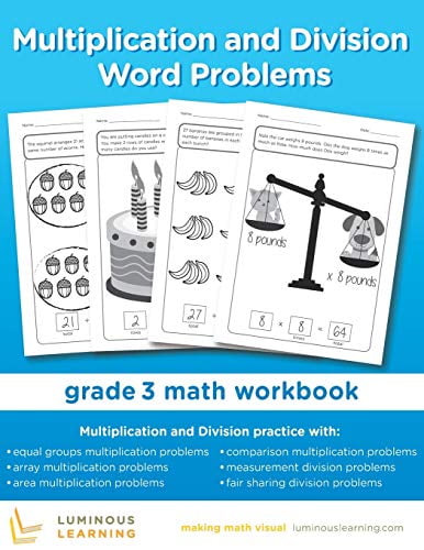 Pre-Owned Multiplication and Division Word Problems - Grade 3 Math ...