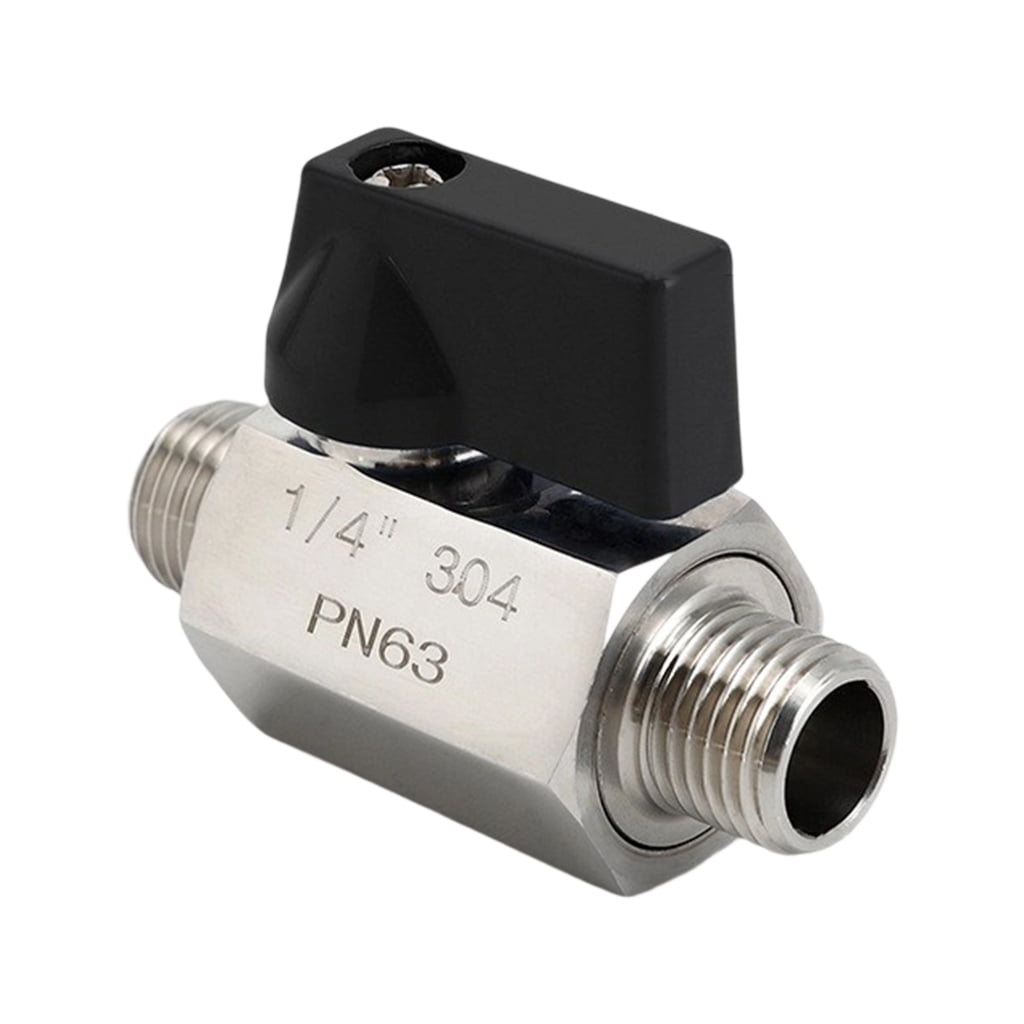 Multipurpose 1/4Inch 304 Stainless Steel Miniature Ball Valves Compact ...