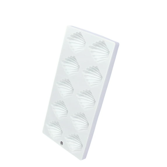 Multipurpose 10 Cavity Shell Shape Silicones Molds Nonstick Madeleine ...