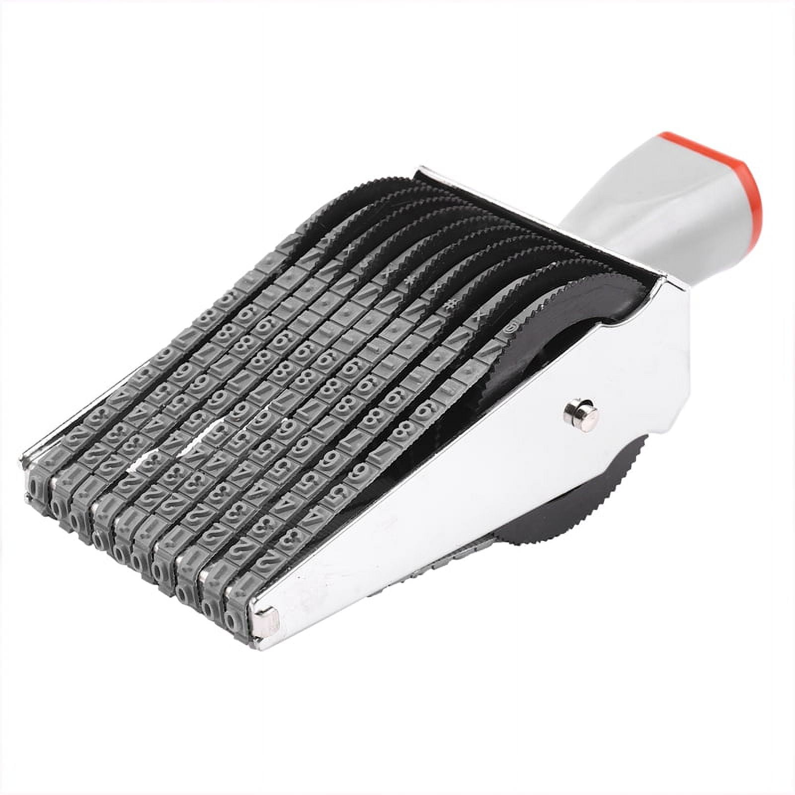 Multipurpose 10 Digit Alphabet Rolling Rubber Stamp English Number ...