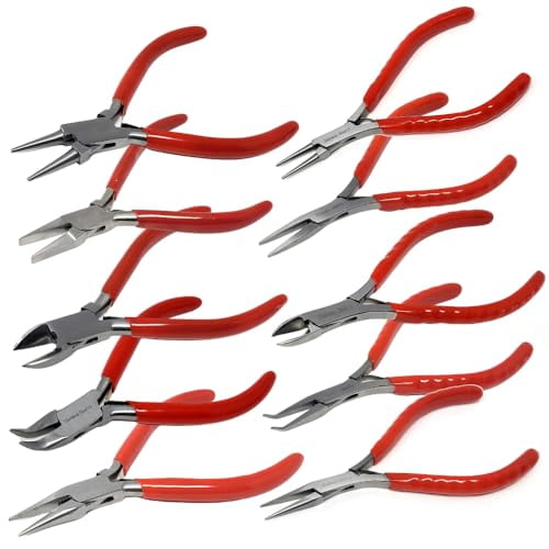 Multipurpose 10 Pcs Jewelry Pliers Set Jewellery Making Stainless Steel ...