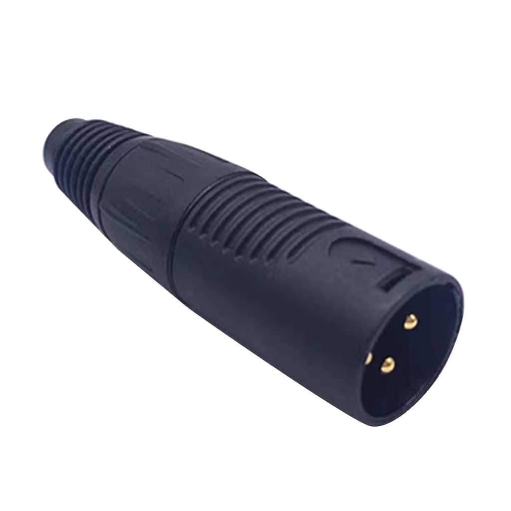 Multipurpose 3Pin Male/Female Plug Wire Connector 3Poles Microphone ...