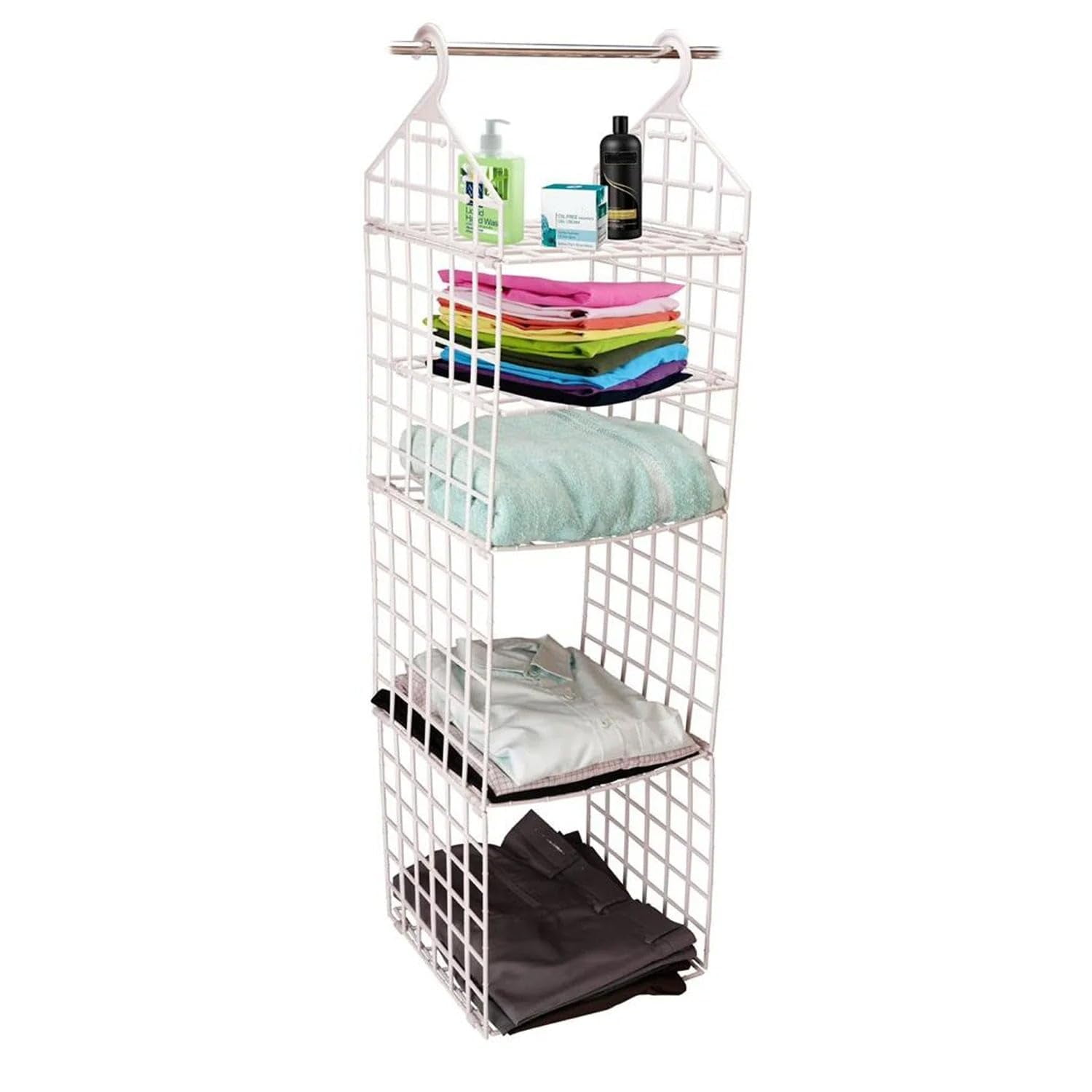Multipurpose 5 Layer Folding Clothes Storage RacksCloset for Students ...