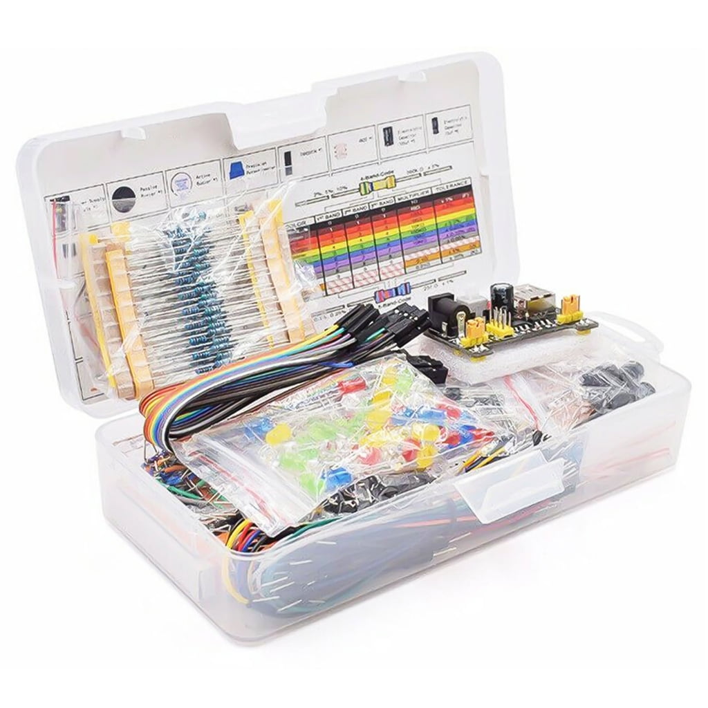 Multipurpose 830 Tie Point Sturdy Plastic Small Breadboard Set Portable ...