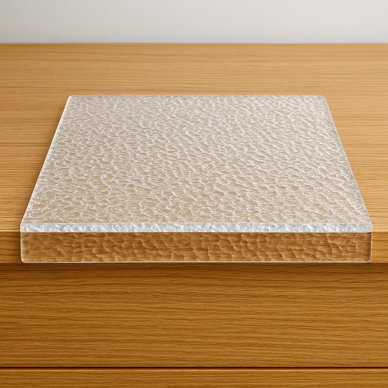 Multipurpose Acrylic Chopping Board with Counter Lip, Textured Surface ...