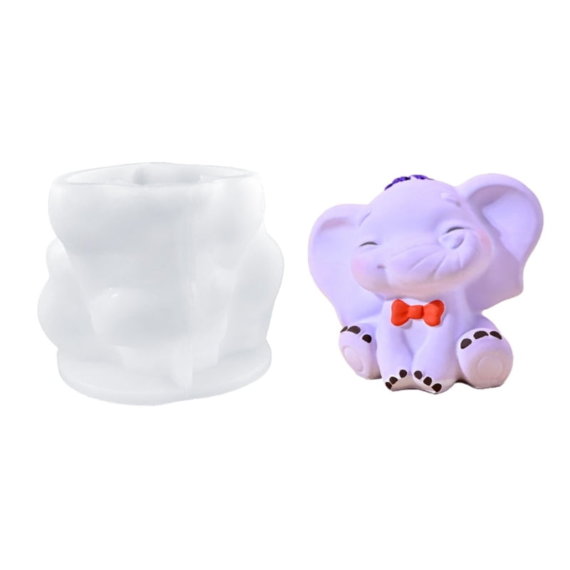 Multipurpose Adorable 3D Elephant Sturdy Silicone Mould Portable for ...