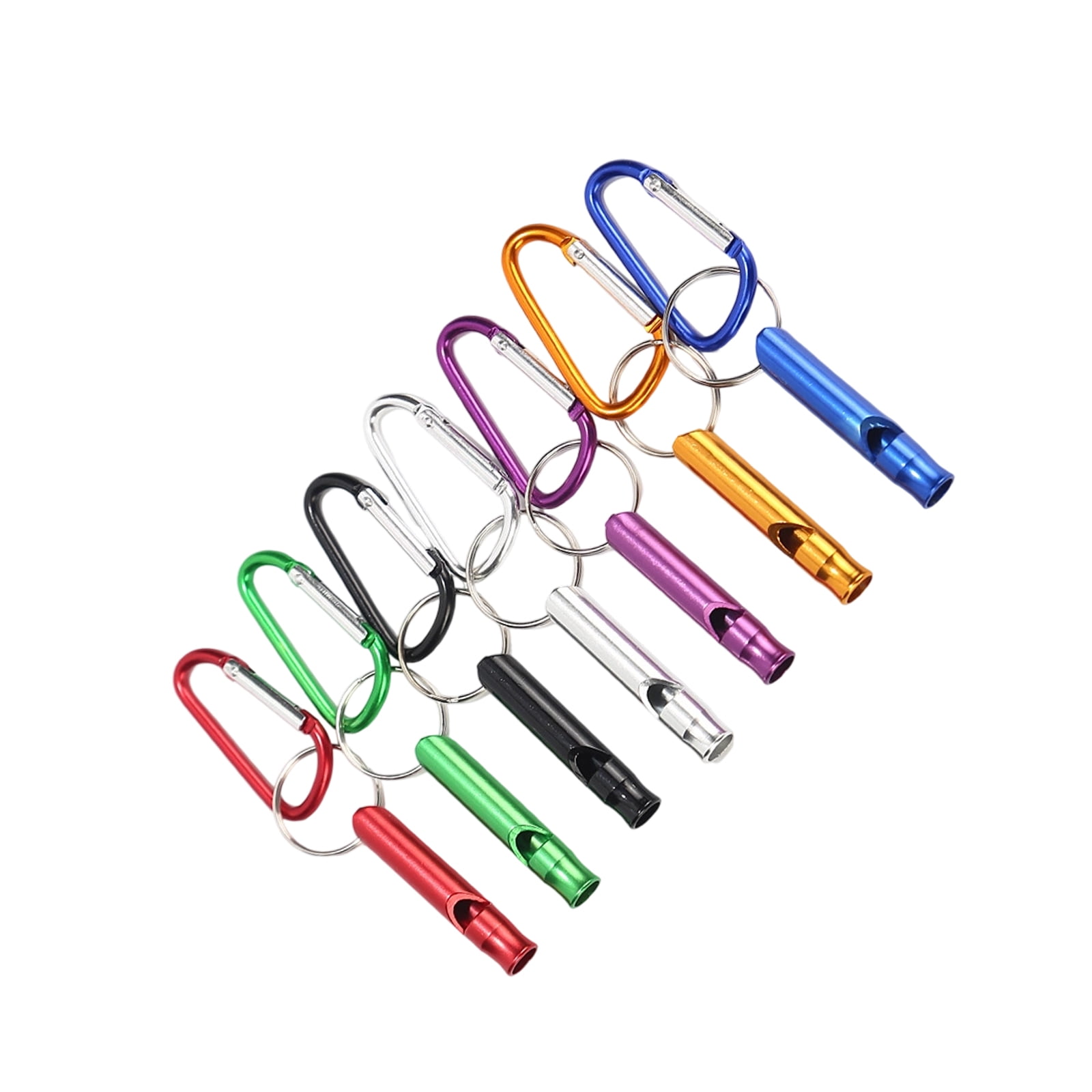 Multipurpose Aluminum Alloys Whistles Carabiner Keychains For Hiking ...