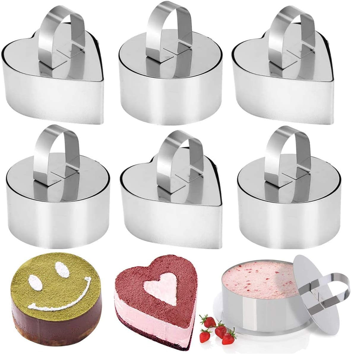 Multipurpose Baking Rings, Perfect Shape Guarantee Stainless Steel Cake ...