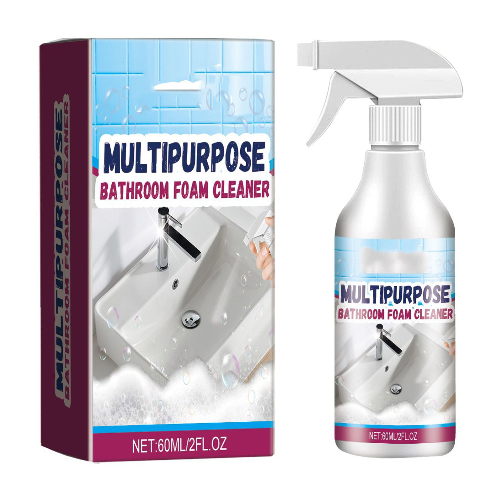 Multipurpose Bathroom Foam Cleaner Effectively E Liminate Odors And