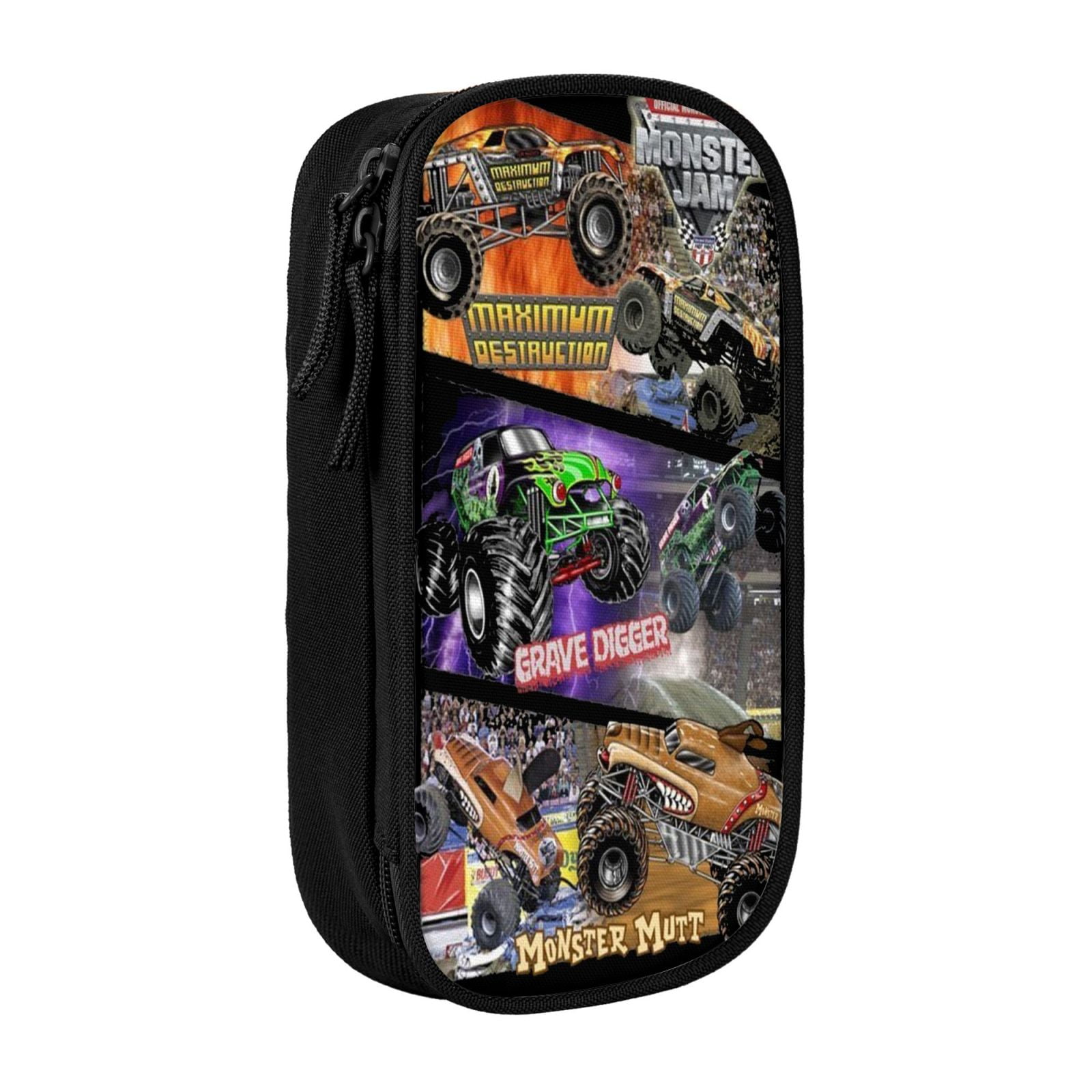 Multipurpose Big Capacity Pencil Box Monster Truck Jam Pencil Case Cute ...