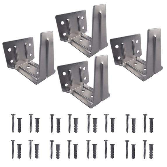 Multipurpose Blind Support Brackets Pack of 4 Fit Headrail Stainless ...