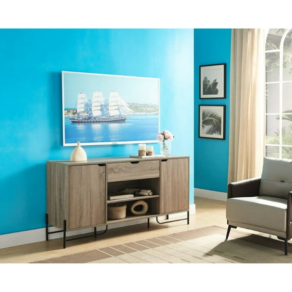 Multipurpose Buffet | 4 Enclosed Shelves, Metal Glides | Hide Your ...