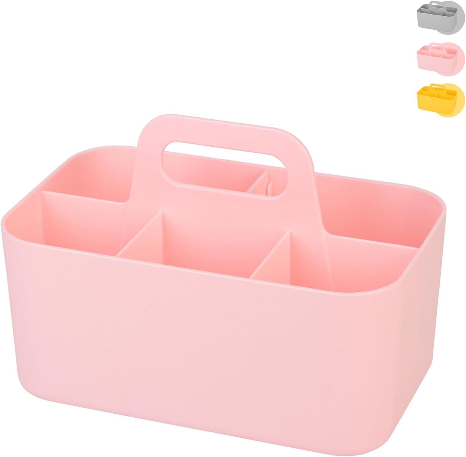 Multipurpose Caddy Organizer, Plastic Caddy with Handle, Stackable Desk ...
