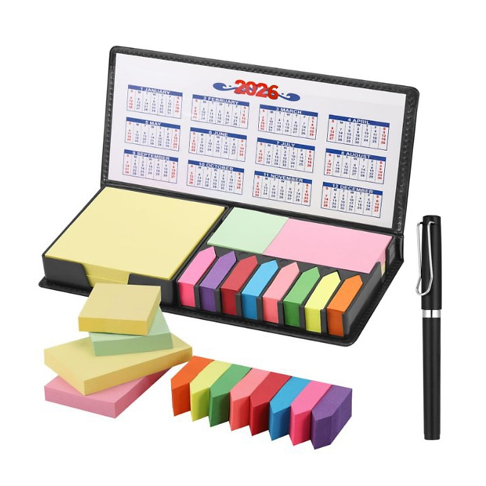 Multipurpose Calendar Note Box Holder Organizers for Office School Home ...