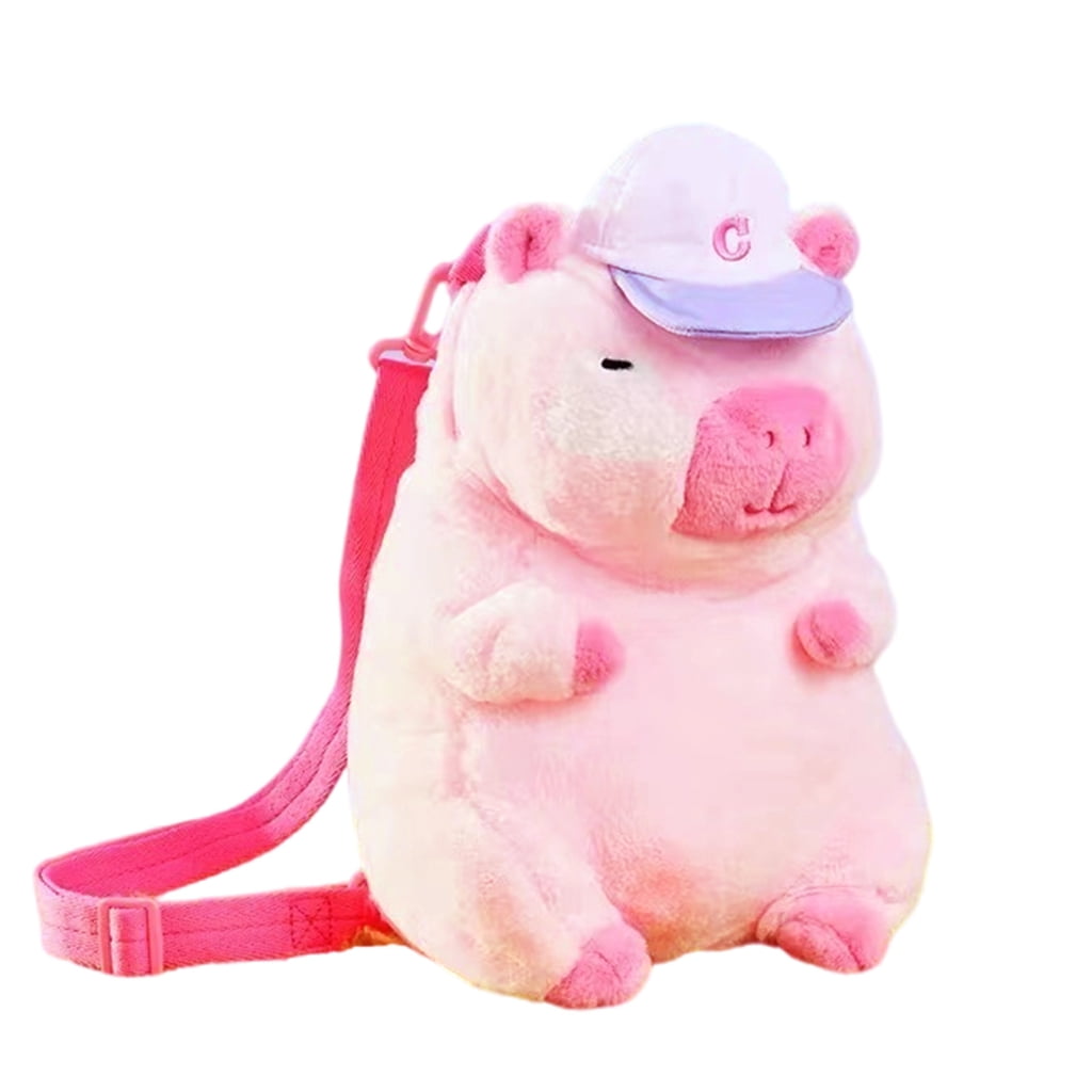 Multipurpose Capybara Cartoon Backpack for Teens Plush Crossbody ...