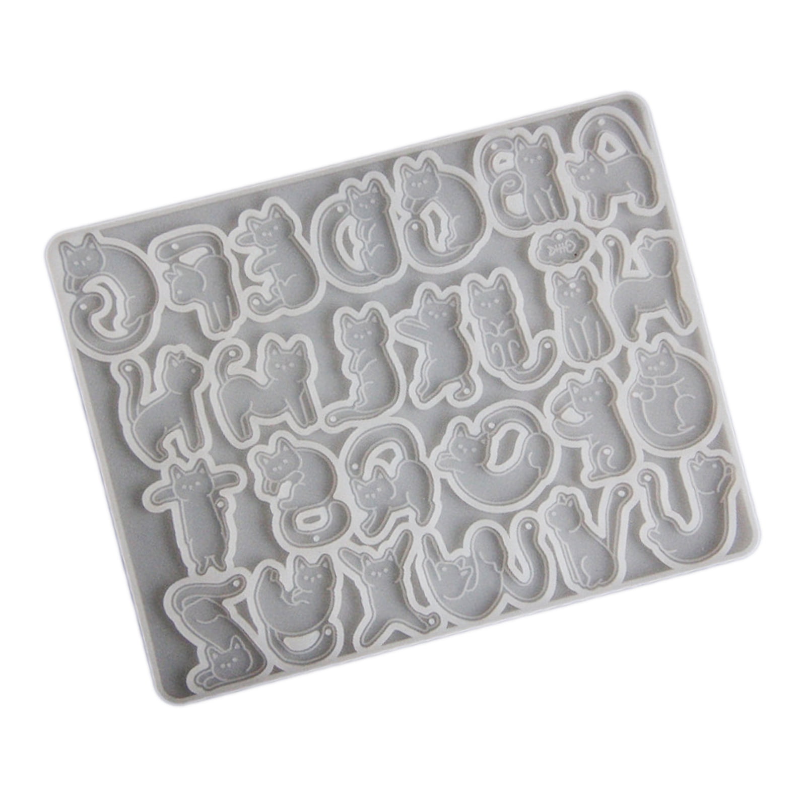 Multipurpose Cats Letter Silicone Casting Mold for Soap Wax Chocolate ...
