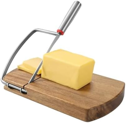 Multipurpose Cheese Slicer Cutter, Acacia Wood Cheese Slicers Board ...