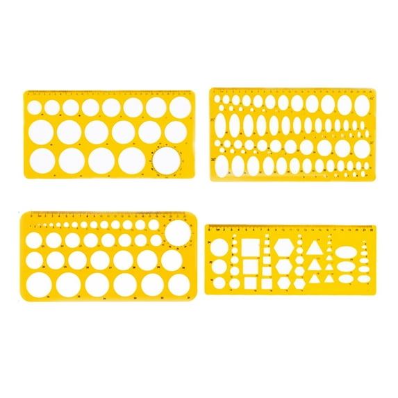 Multipurpose Circles Drawing Templates Geometric Drawing Templates ...